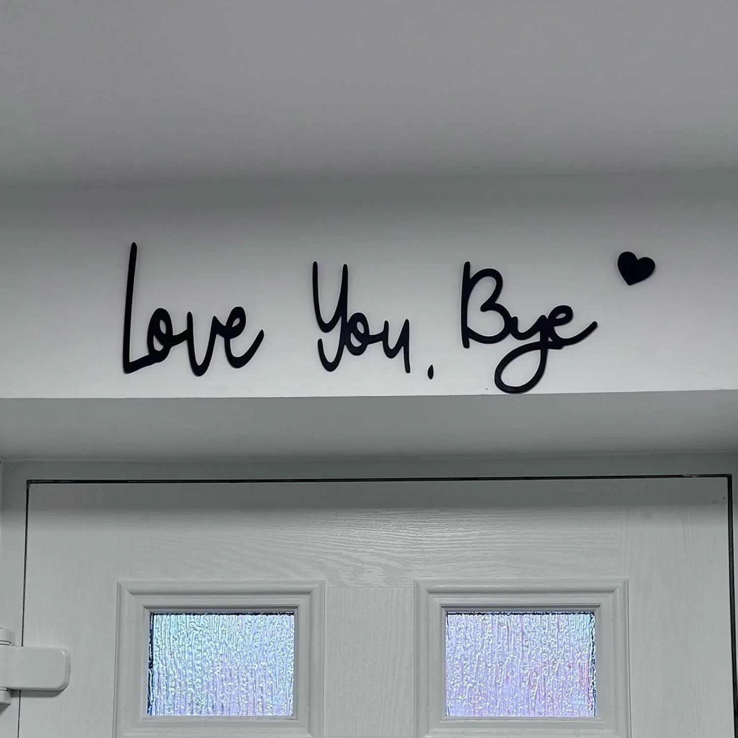 Bye Love You Wooden Script Sign Hallway Home Door, Love You Bye Sign ...