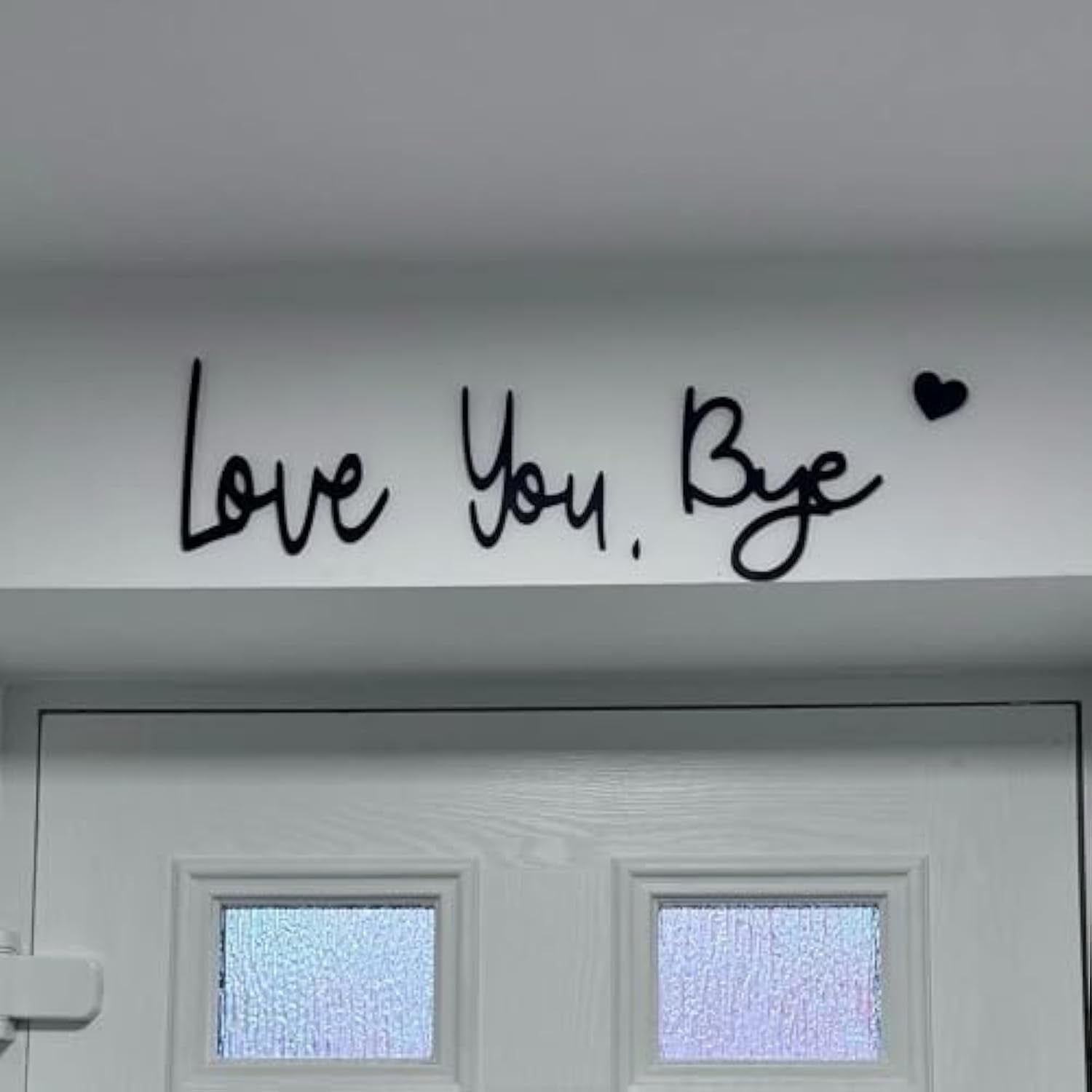 Bye Love You Wooden Script Sign Hallway Home Door, Love You, Bye Sign ...