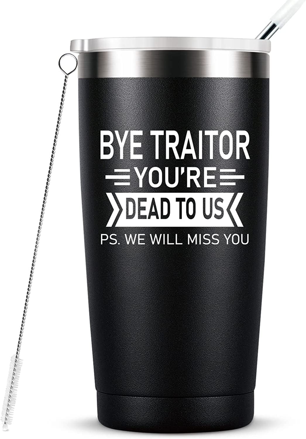 Bye Traitor Travel Mug-Funny Coworker Leaving Gift for Women Men ...