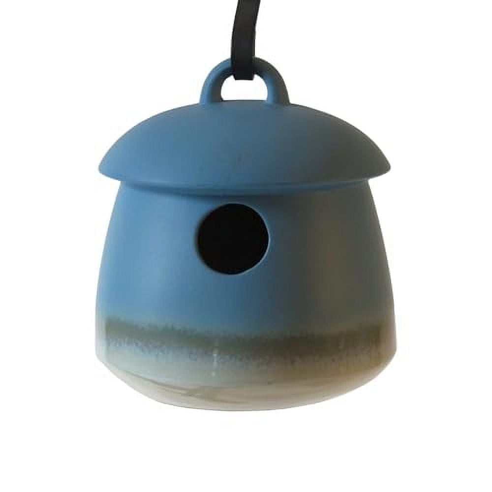 Byer of Maine Return Bird Home, Hanging Bird House, Soft Blue, 7 D x 7 ...
