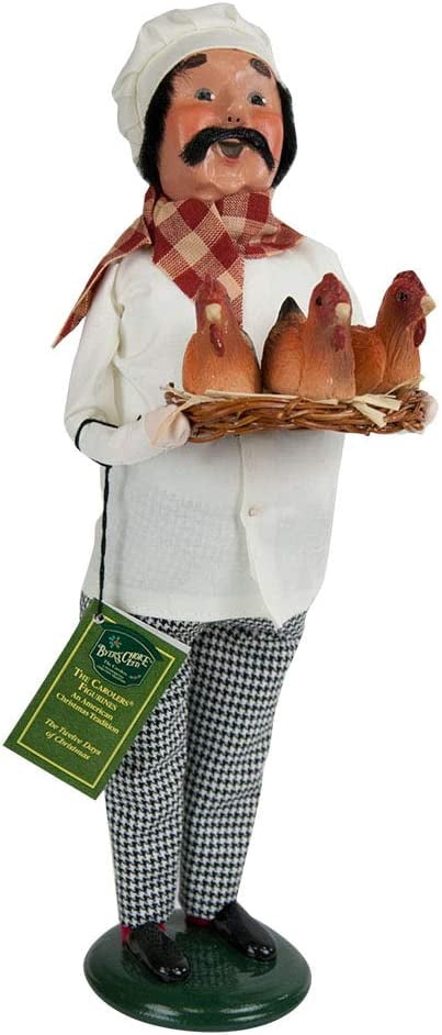 Byers' Choice 3 French Hens Chef Caroler Figurine 733 from The 12 Days ...