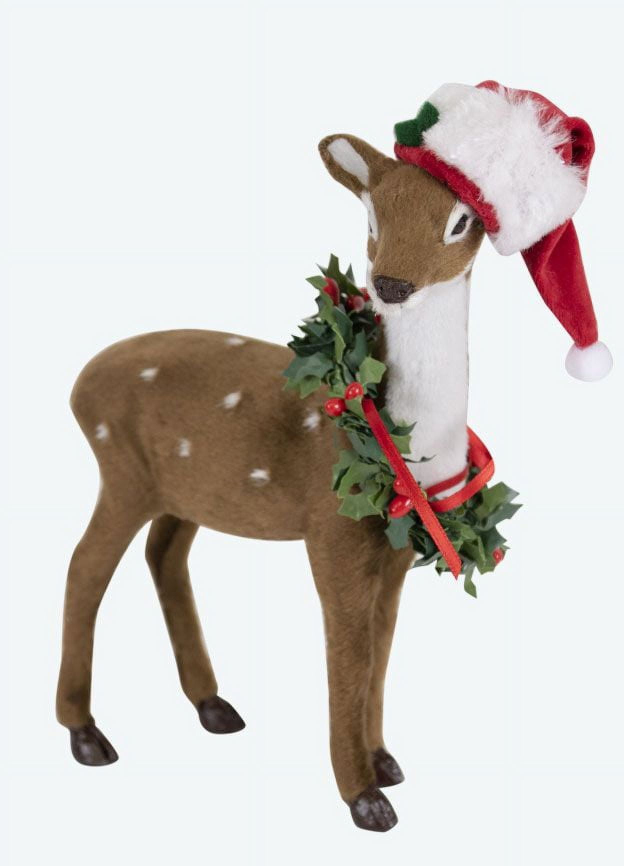 Byers' Choice Animal, Reindeer With Wreath (6782) - Walmart.com