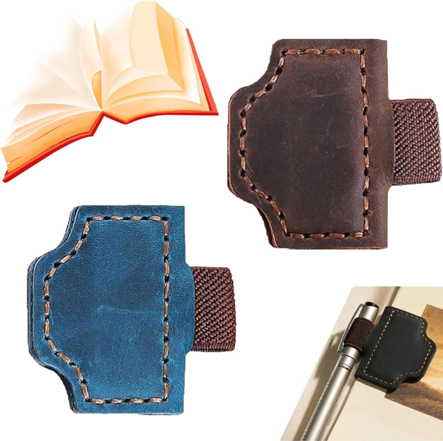 Bygone Mark Bookmark with Pen Holder, Bygonemark Personalized Magnetic ...