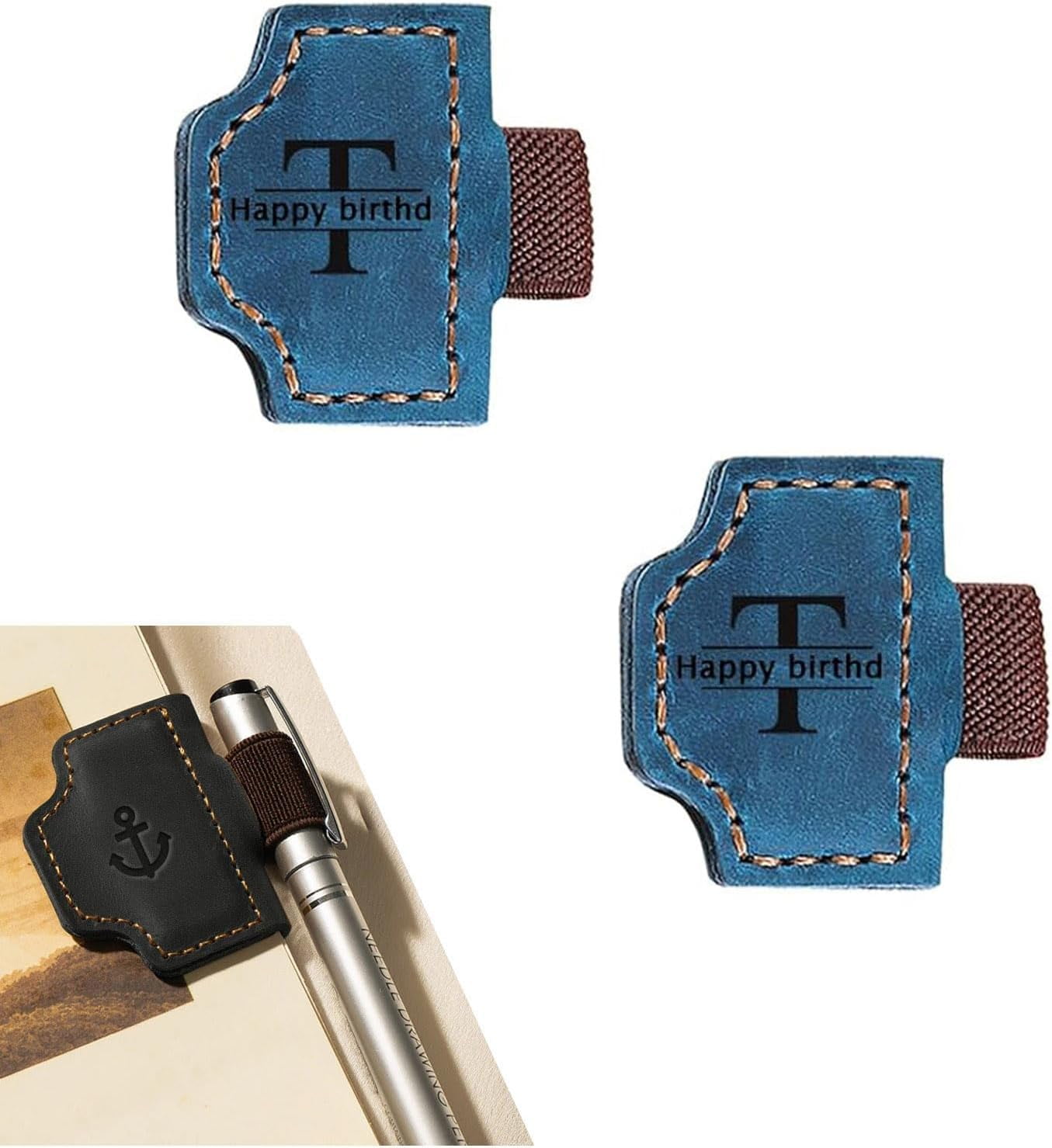 Bygone Mark Bookmark with Pen Holder, Bygonemark, Personalized Magnetic ...