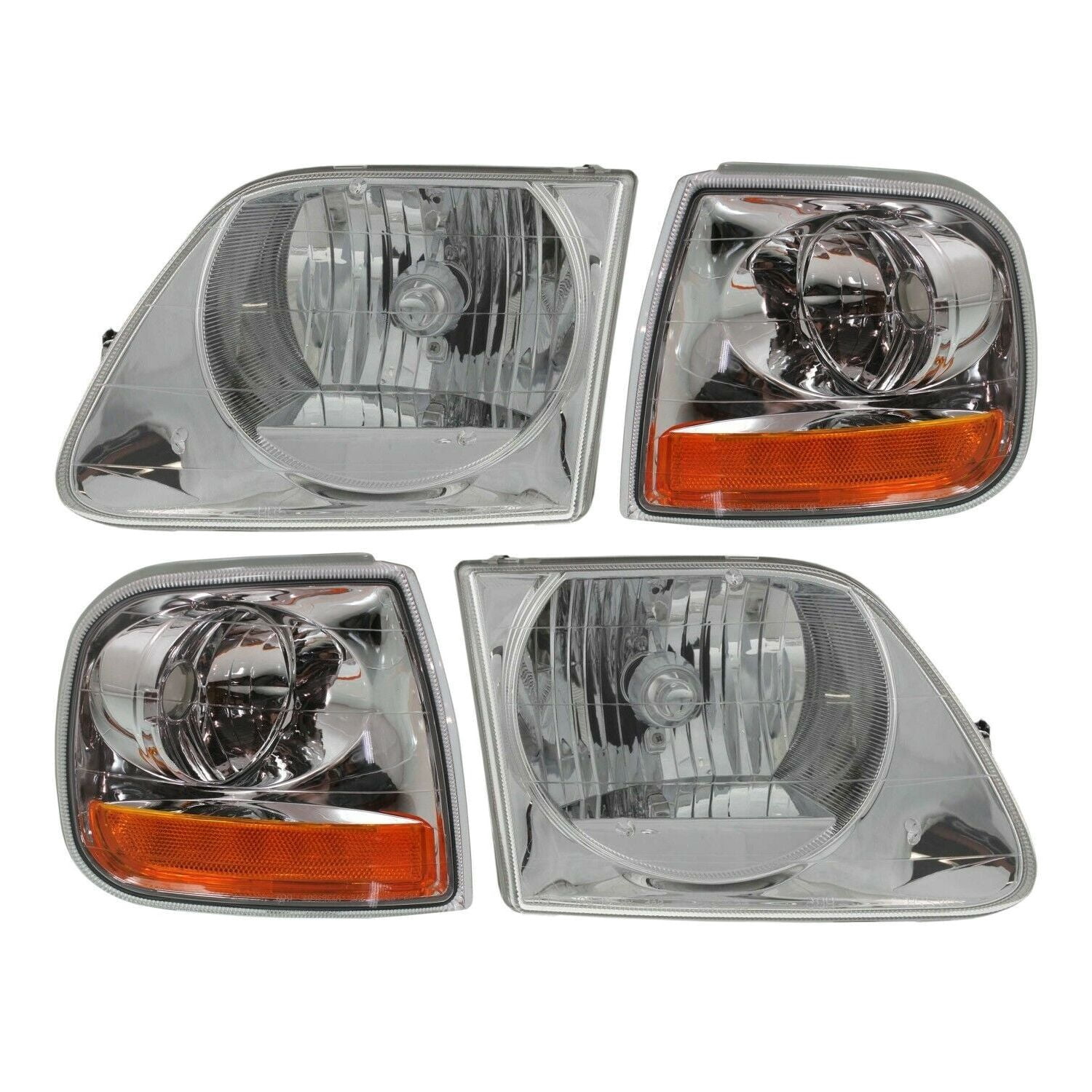 Byictpc 2pcs Headlight Left Right Side Plastic Lens Corner Light Clear ...
