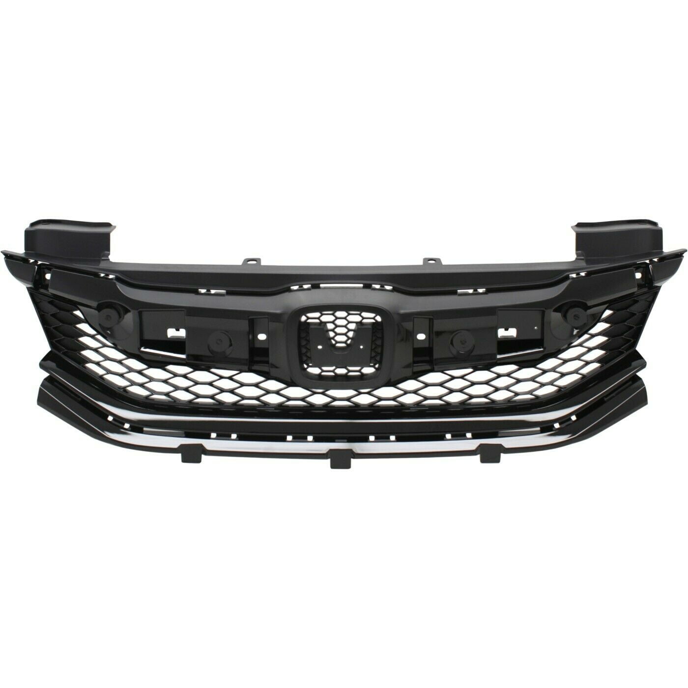 Byictpc Grille Assembly Painted Black and Insert Plastic and Insert ...