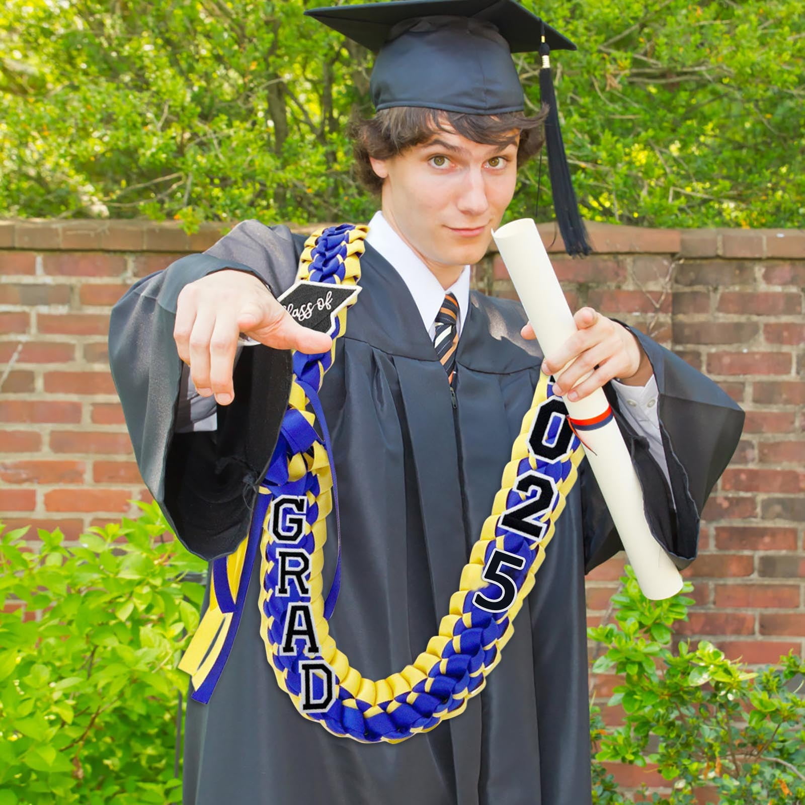 Byikun 2025 Graduation Gift Wreath Ribbon Handmade Weaving Ribbon ...