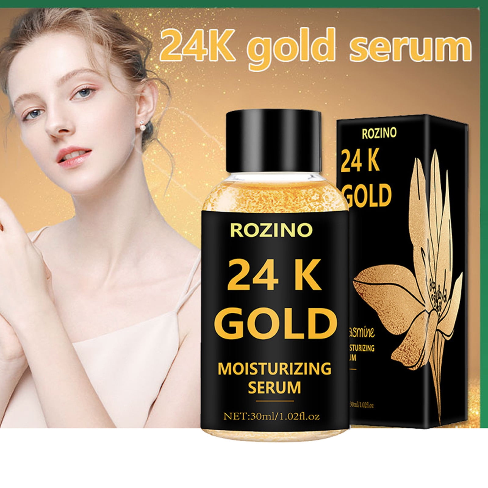 Byikun 24k Gold Foil 30ml Anti Aging Hyaluronic Moisturizer For