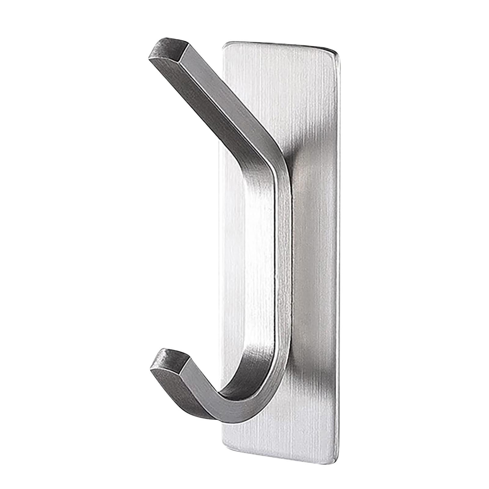 Byikun Adhesive Hooks Stainless Steel Self Adhesive Robe Coat Hook for ...