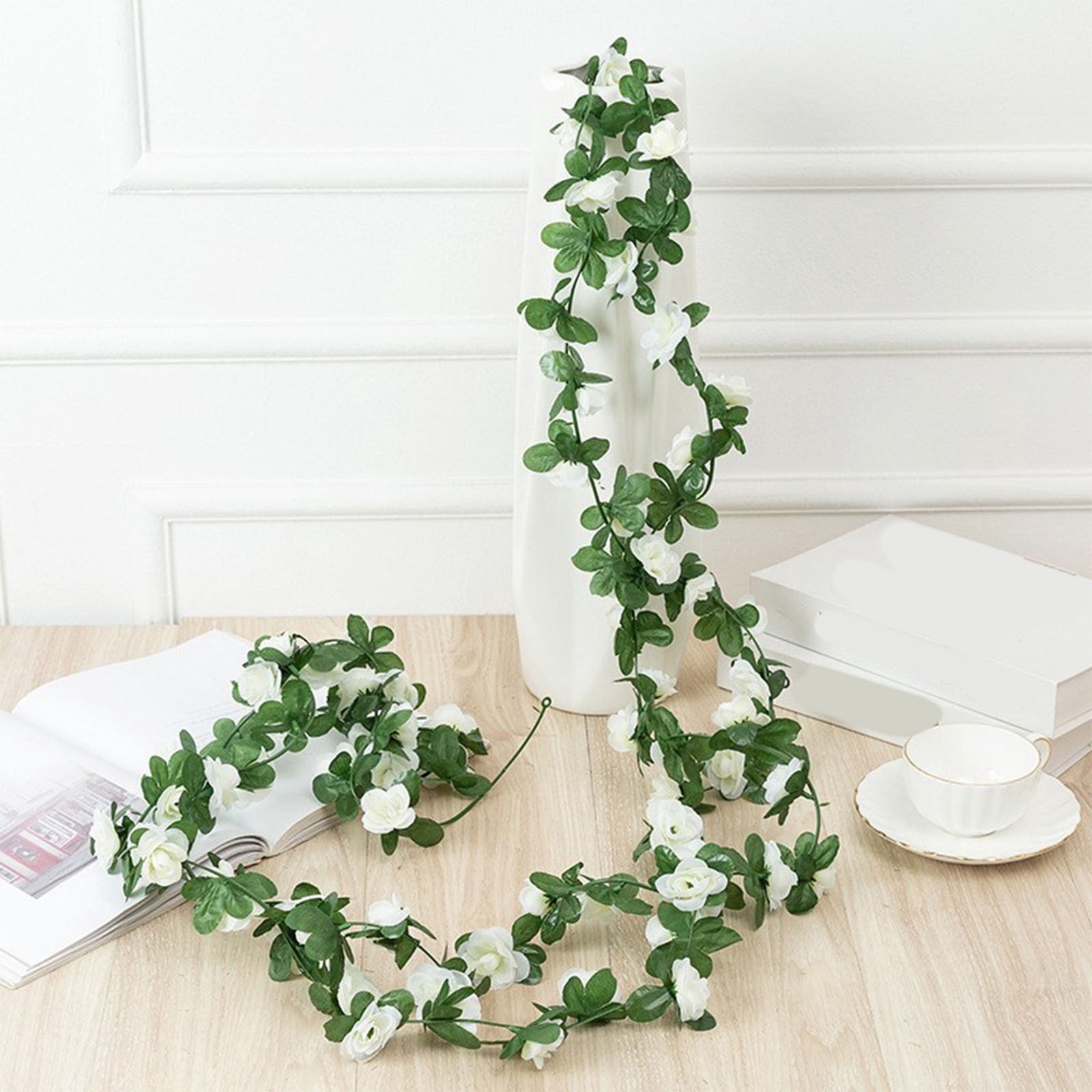 Byikun Artificial Flower Garland Peony Flowers Garland Hanging Silk ...
