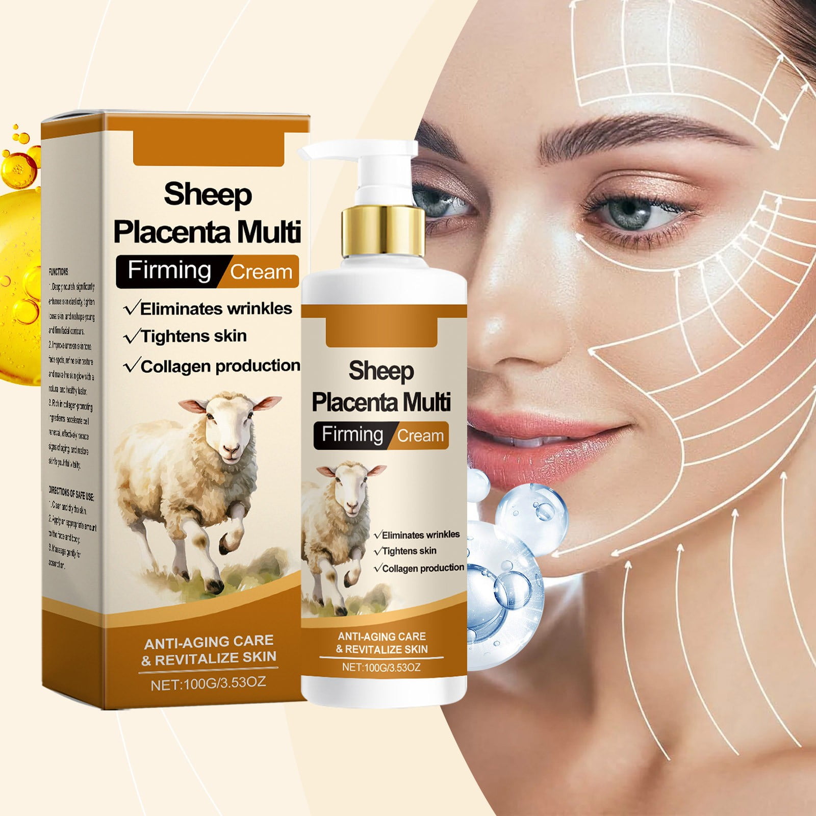 Byikun Azelaic Cream, Wrinkle Reducing Face Lifter, Hydrating Skin ...