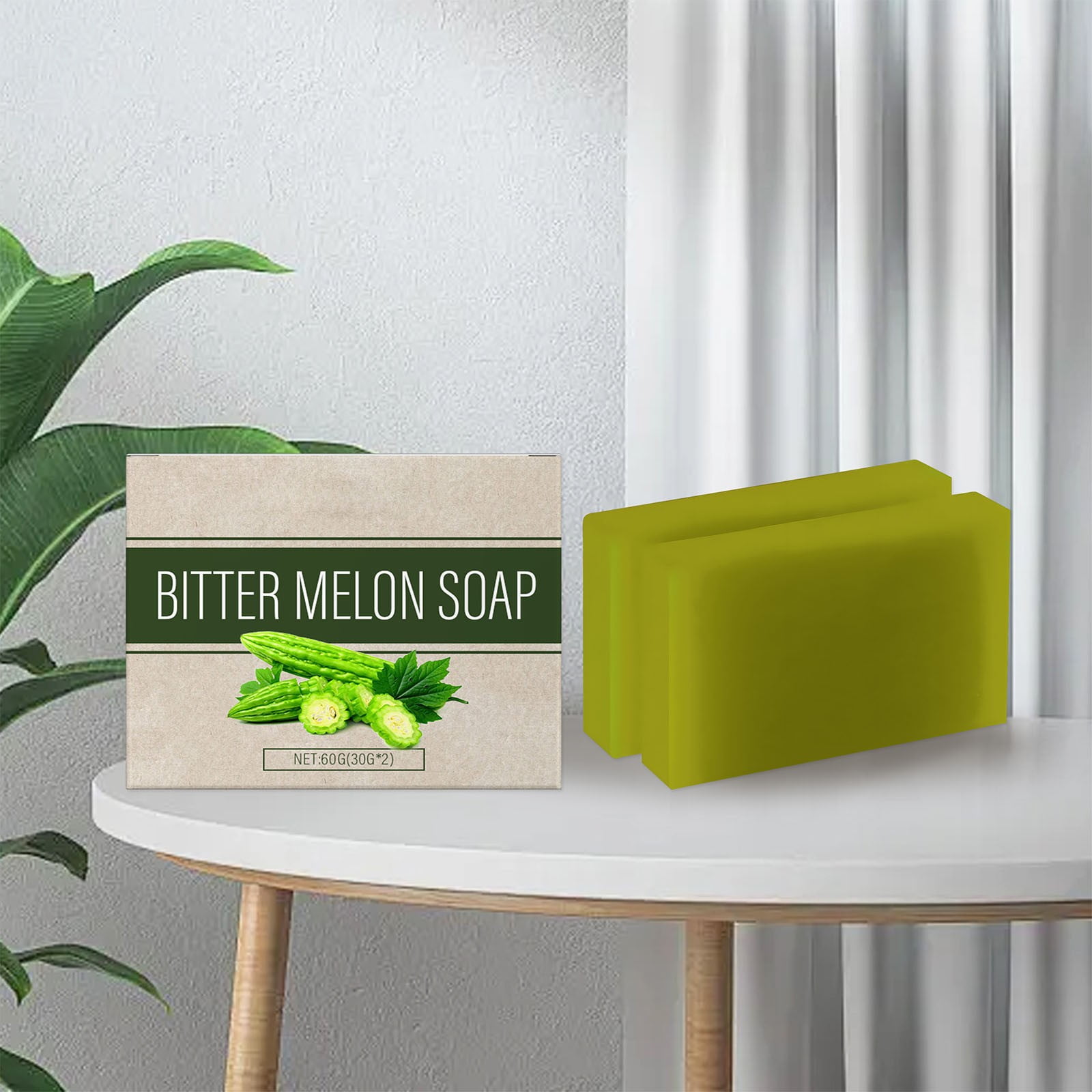 Byikun Balsam Pear Soap, Brightening Facial Cleanser, Tone-Evening Body ...