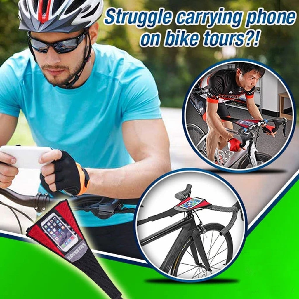 Byikun Bike Sweat Guard with Phone Pouch for Indoor Road Bike Training ...