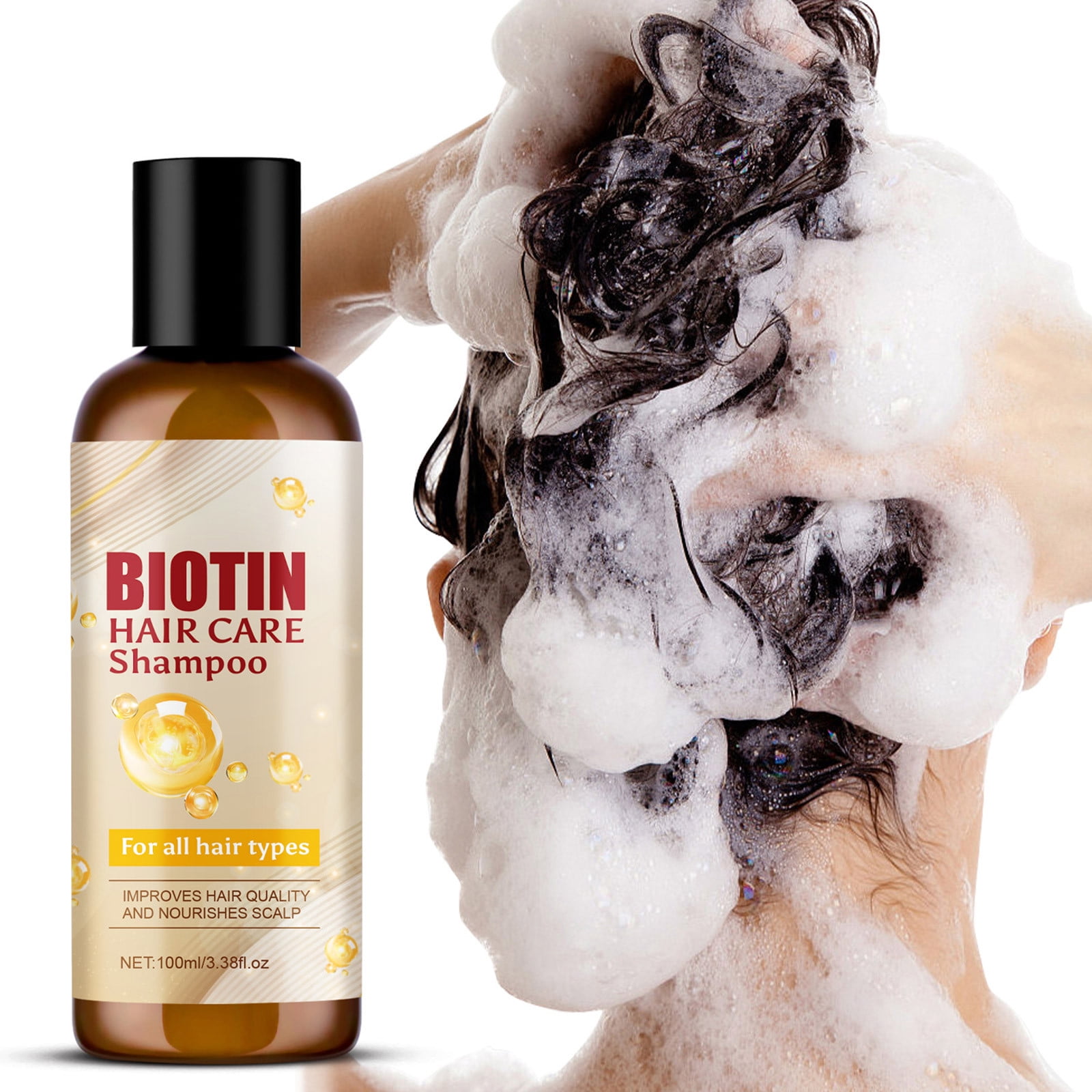 Byikun Biotin Shampoo, Hydrating Silk recipe, Strengthening Root ...