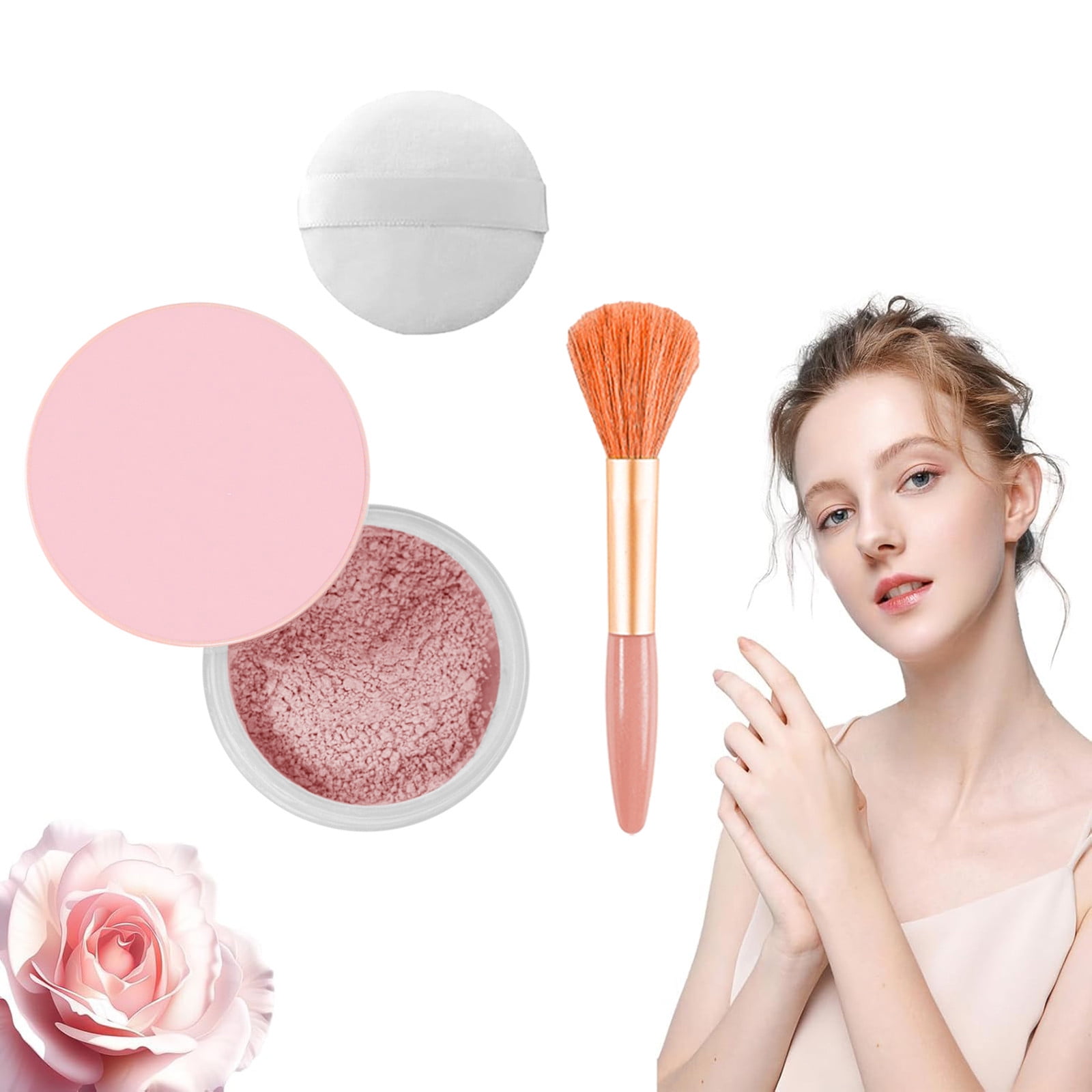 Byikun Blurring Powder, Gentle recipe Beauty Puff Compact, Long-Lasting ...