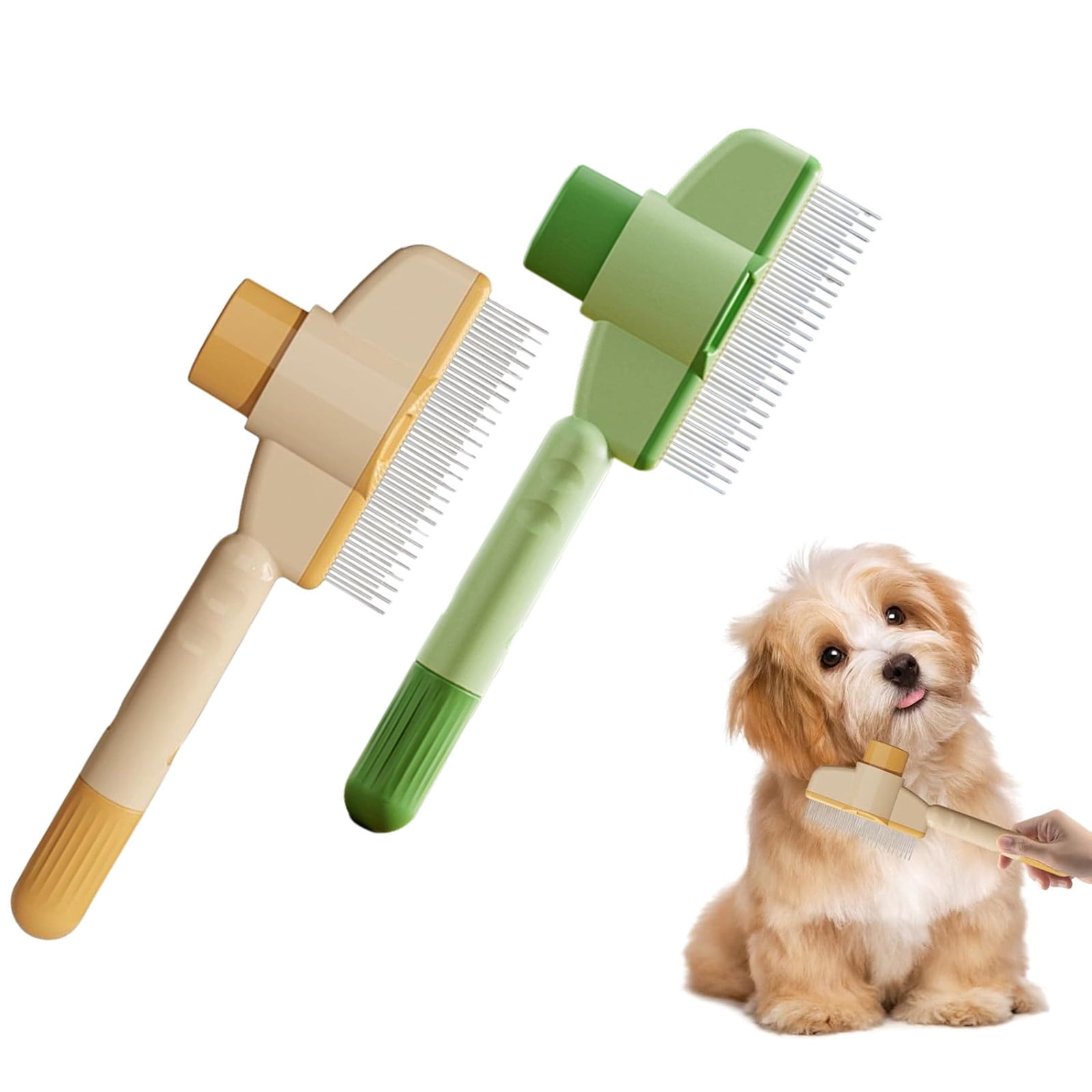 Byikun Brush with Release Button Grooming Brushes for Indoor Cats ...