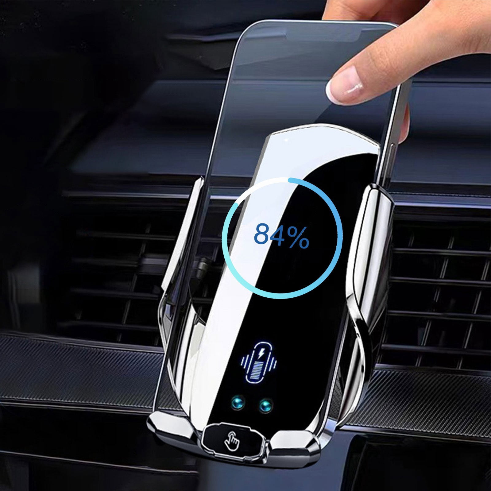 Byikun Car Mobile Phone Stand Intelligent Wireless Induction 15W Fast ...