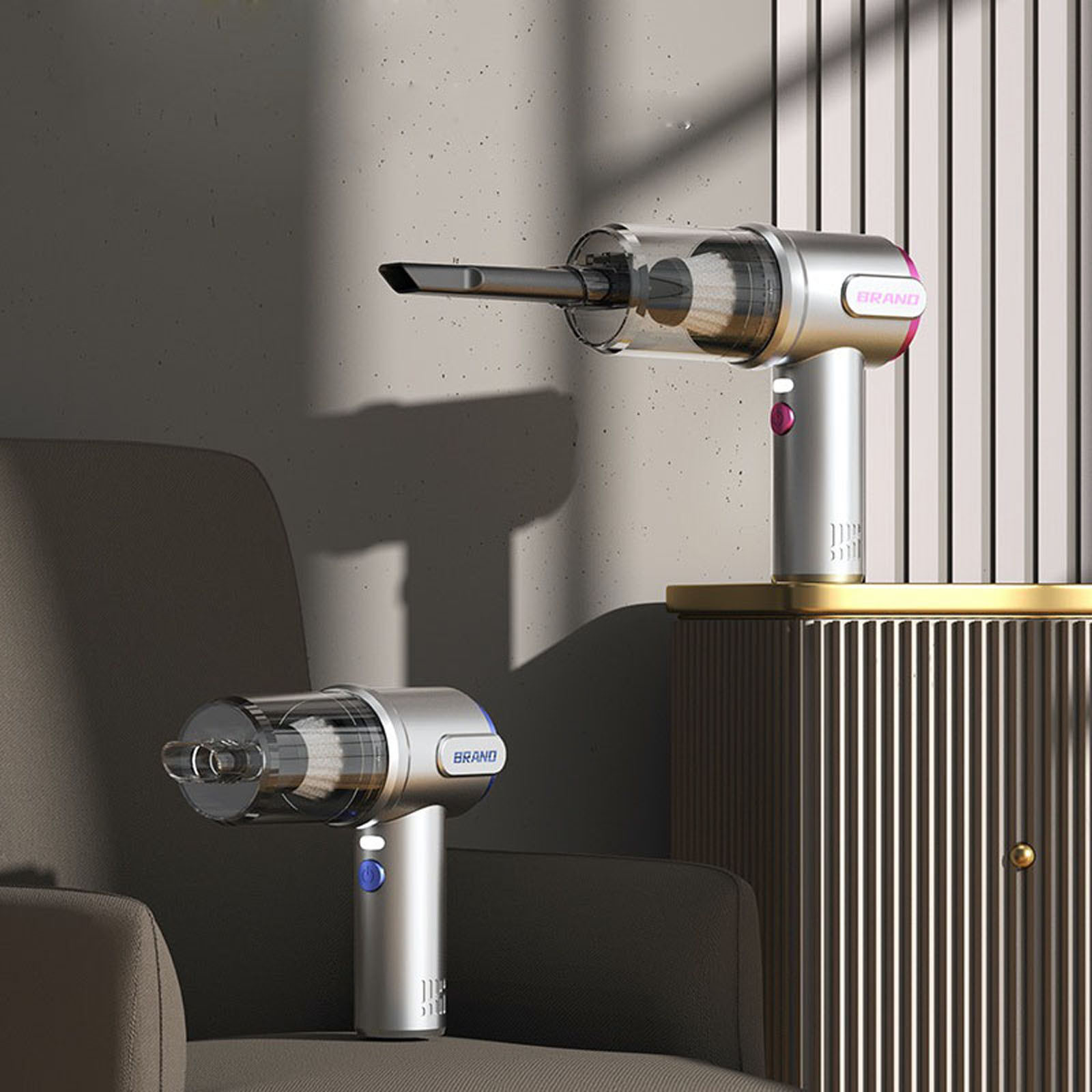 Byikun Car Mounted Small Vacuum Cleaner Large Suction Inflatable ...