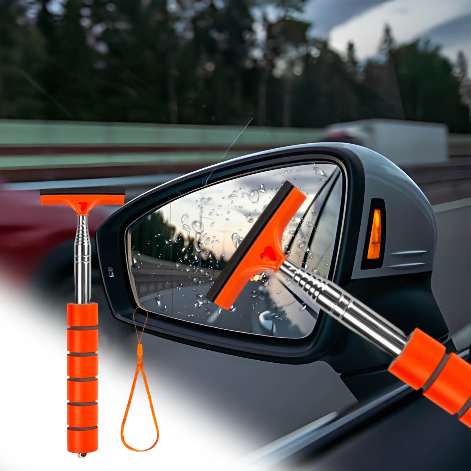 Byikun Car Rearview Mirror Wiper Wiper Retractable Wiper Car Wash ...