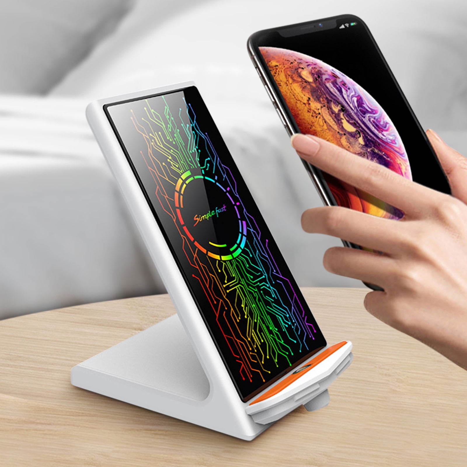 Byikun Car Wireless Magnetic Charger Automatic Open And Close 15W Fast ...