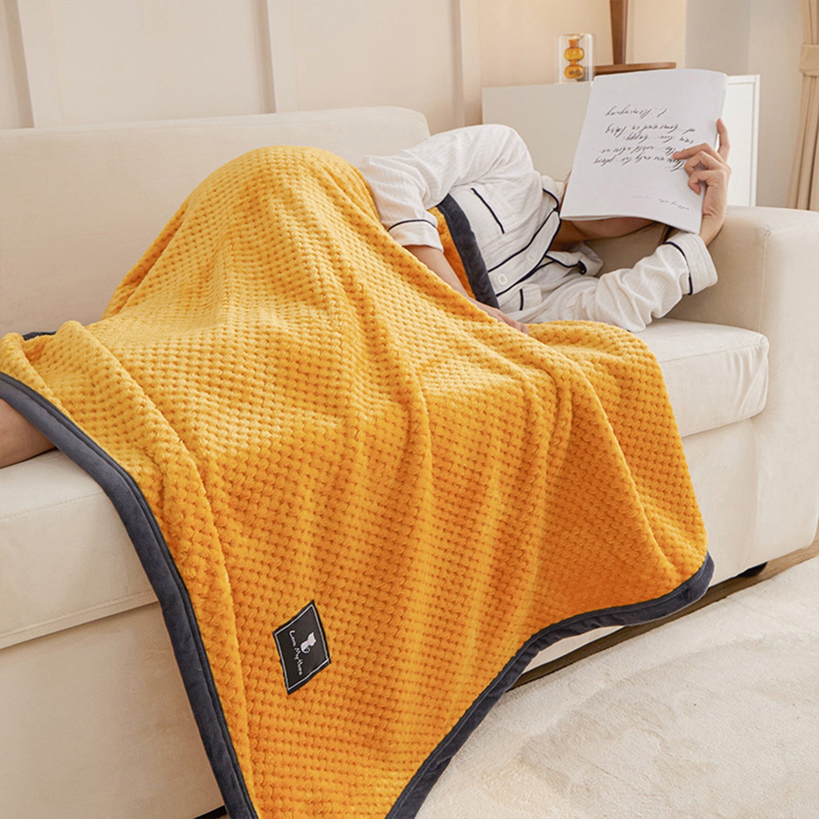 Byikun Cool Bed Blankets Soft Lightweight Plush Fuzzy Cozy Luxury ...