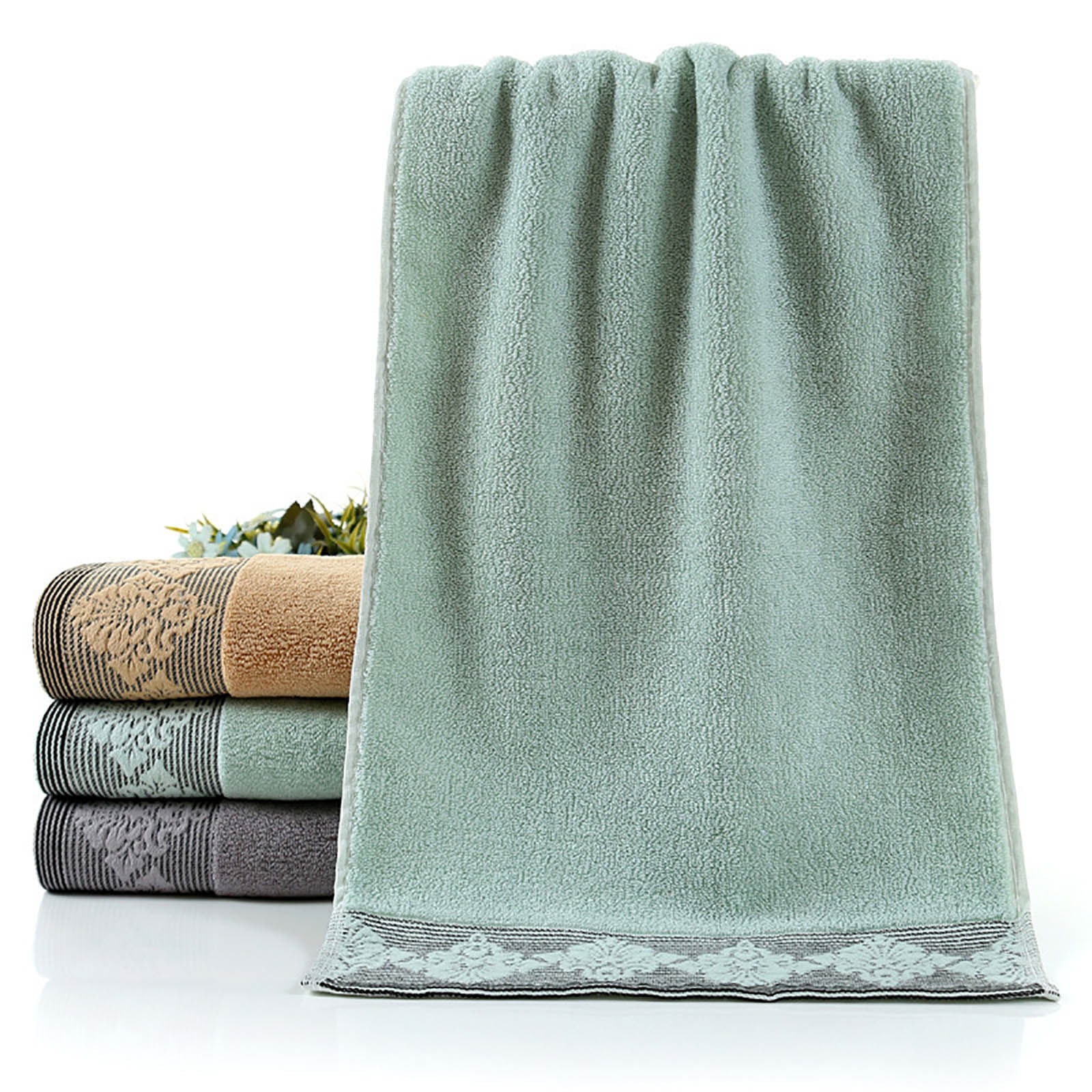 Byikun Cotton Towel, Soft Feel Bath Towel, Highly Absorbent Spa Towel, Gym Use Face Towel ...