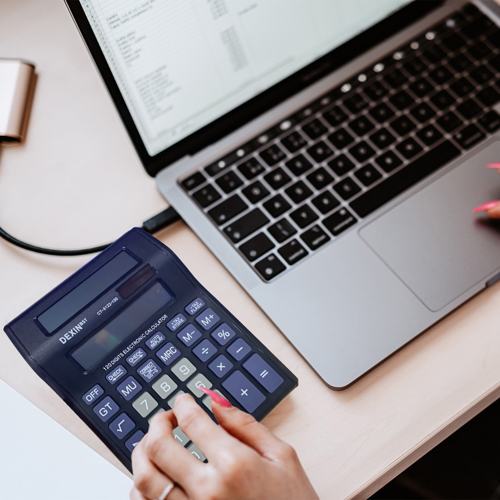 Byikun Creatives Gift Dual Screen Calculator for Public and Business ...