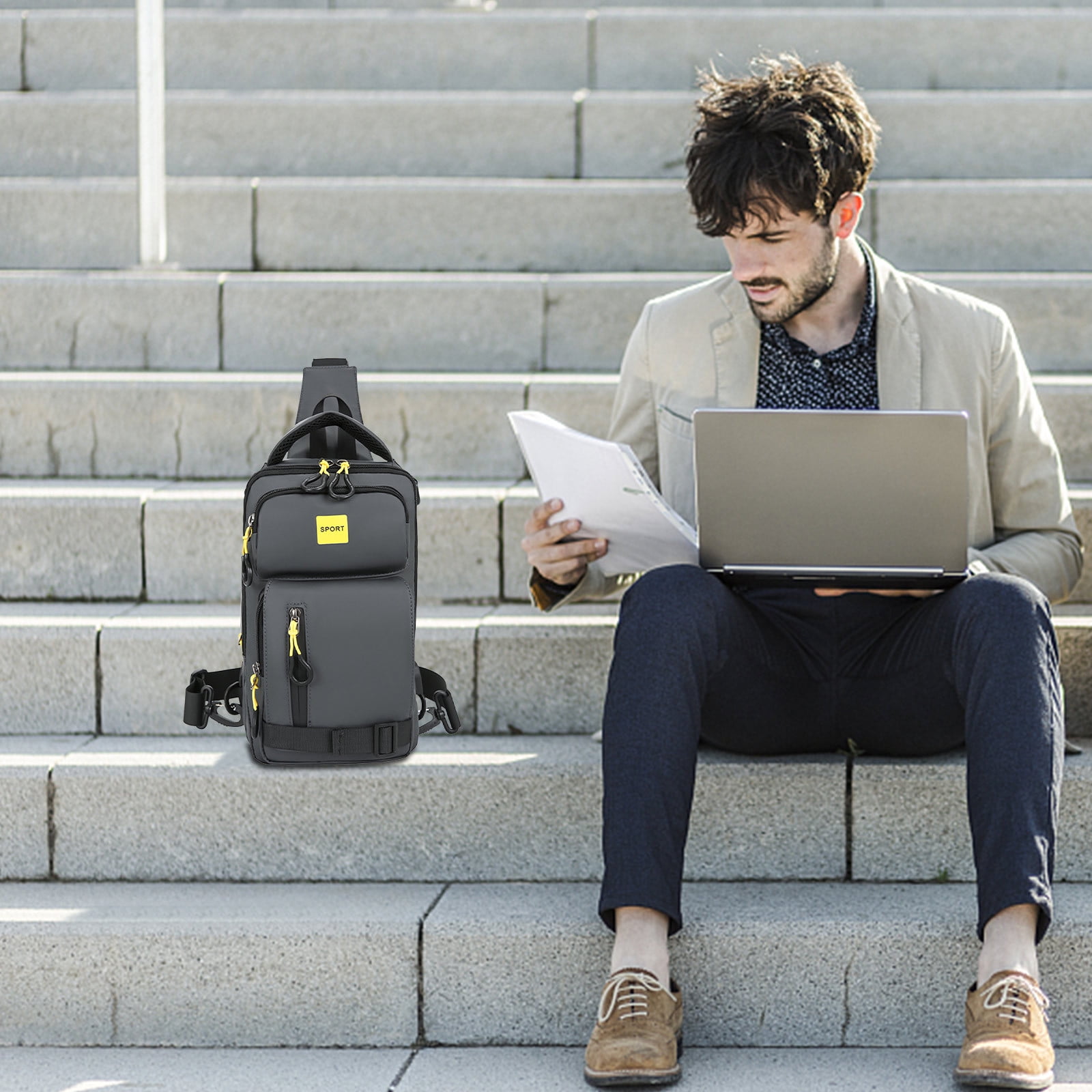 Byikun Cross Body Bag Comfortable and Convenient Small Backpack ...