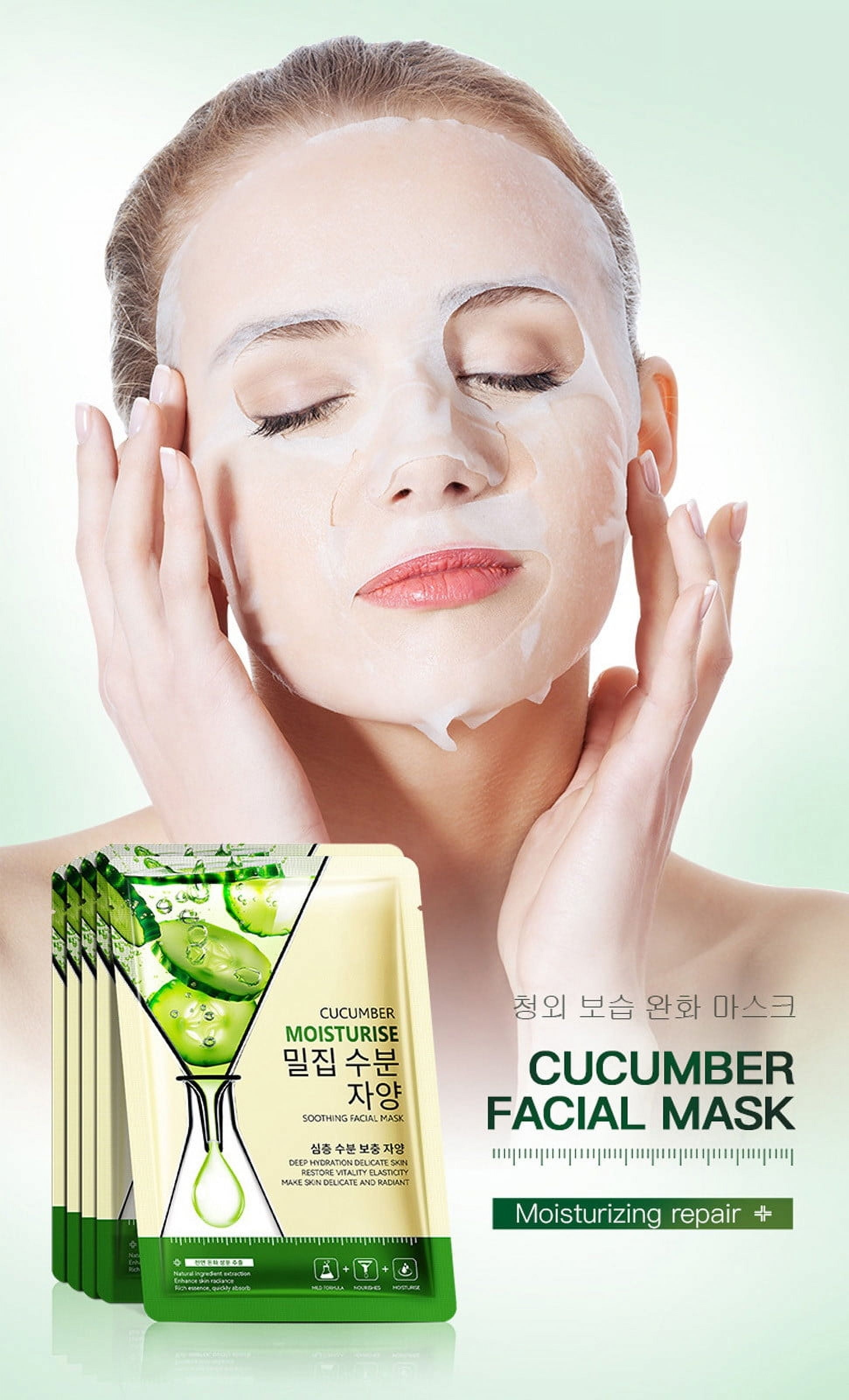 Byikun Cucumber Mask, Deep Cleansing Facial Mask, Nourishing Repair ...