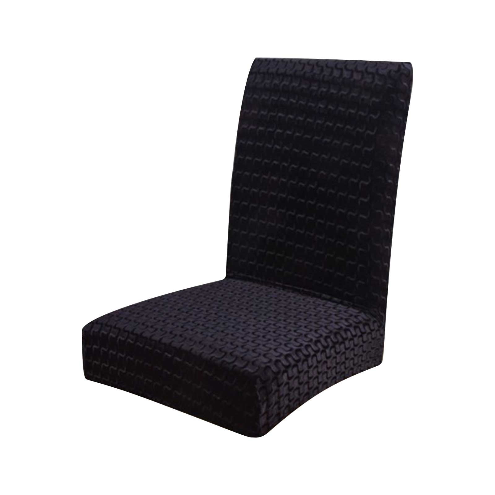 Yuanzi Dining Chair Covers, Elastic Fabric Slipcovers, One-Piece ...