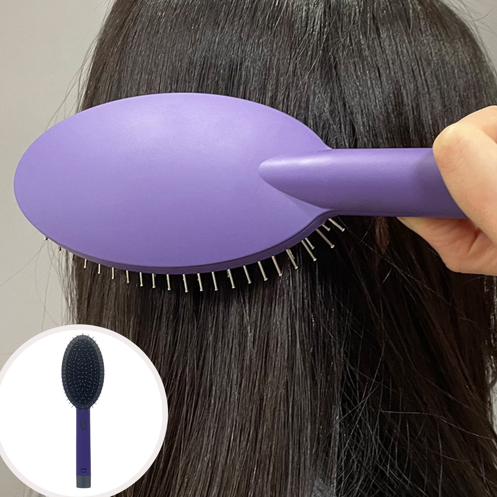 Byikun Electric Comb, Scalp Massager Hair Tool, Soft Cushion Detangler Comb, Vibration ...