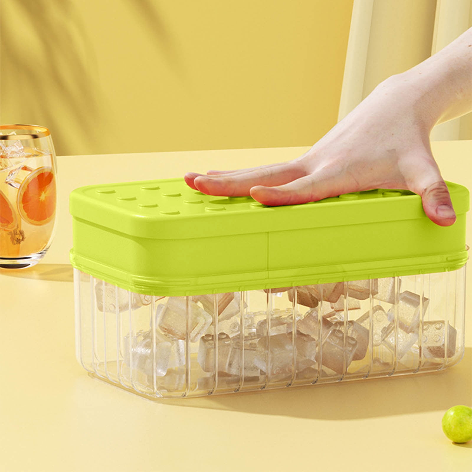 Byikun Food-Grade Ice Cube y with Easy Release - 1-Piece Leak-Proof Ice ...