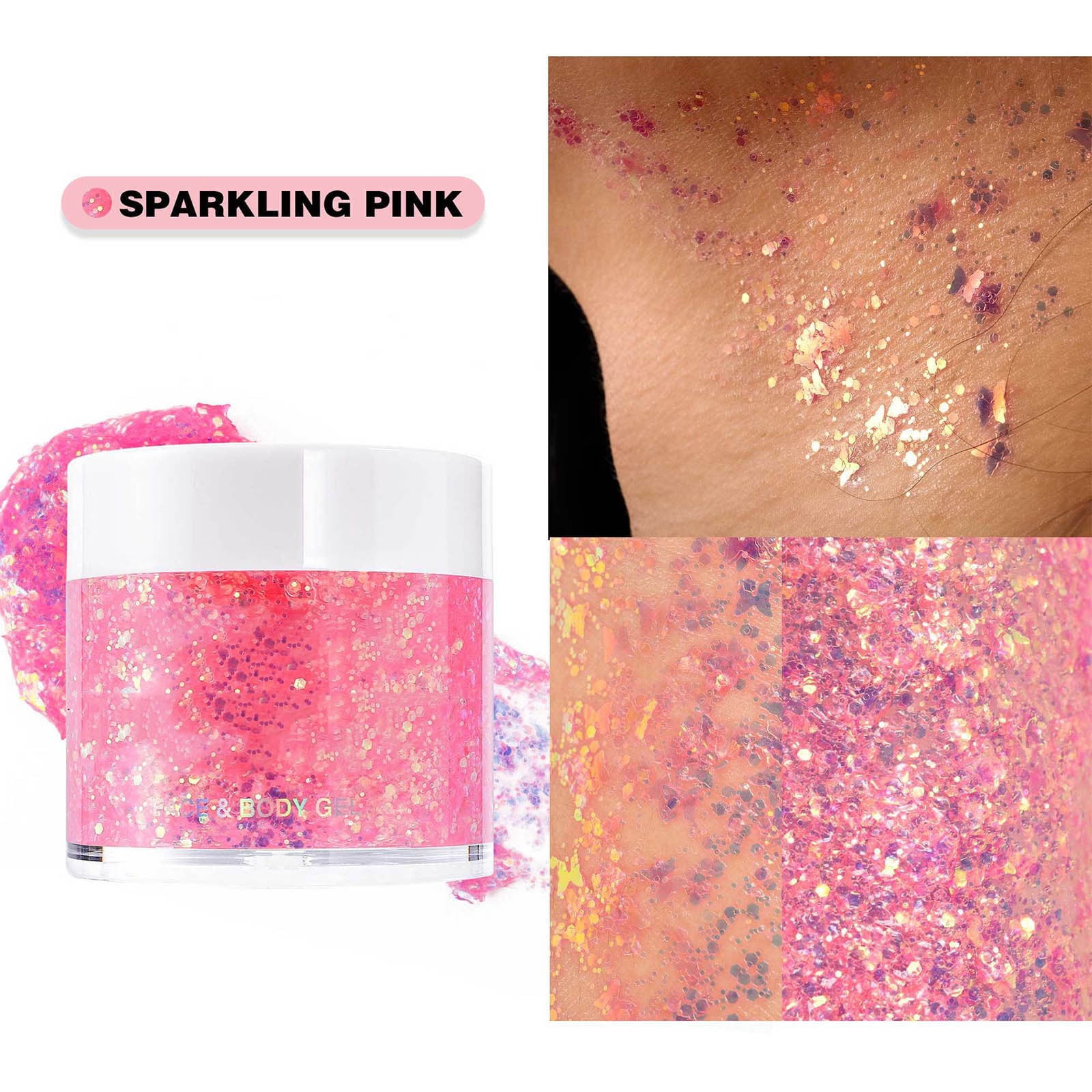 Byikun Gel Eye Shadow, lively Color Liquid Sequins, Lightweight Soft ...