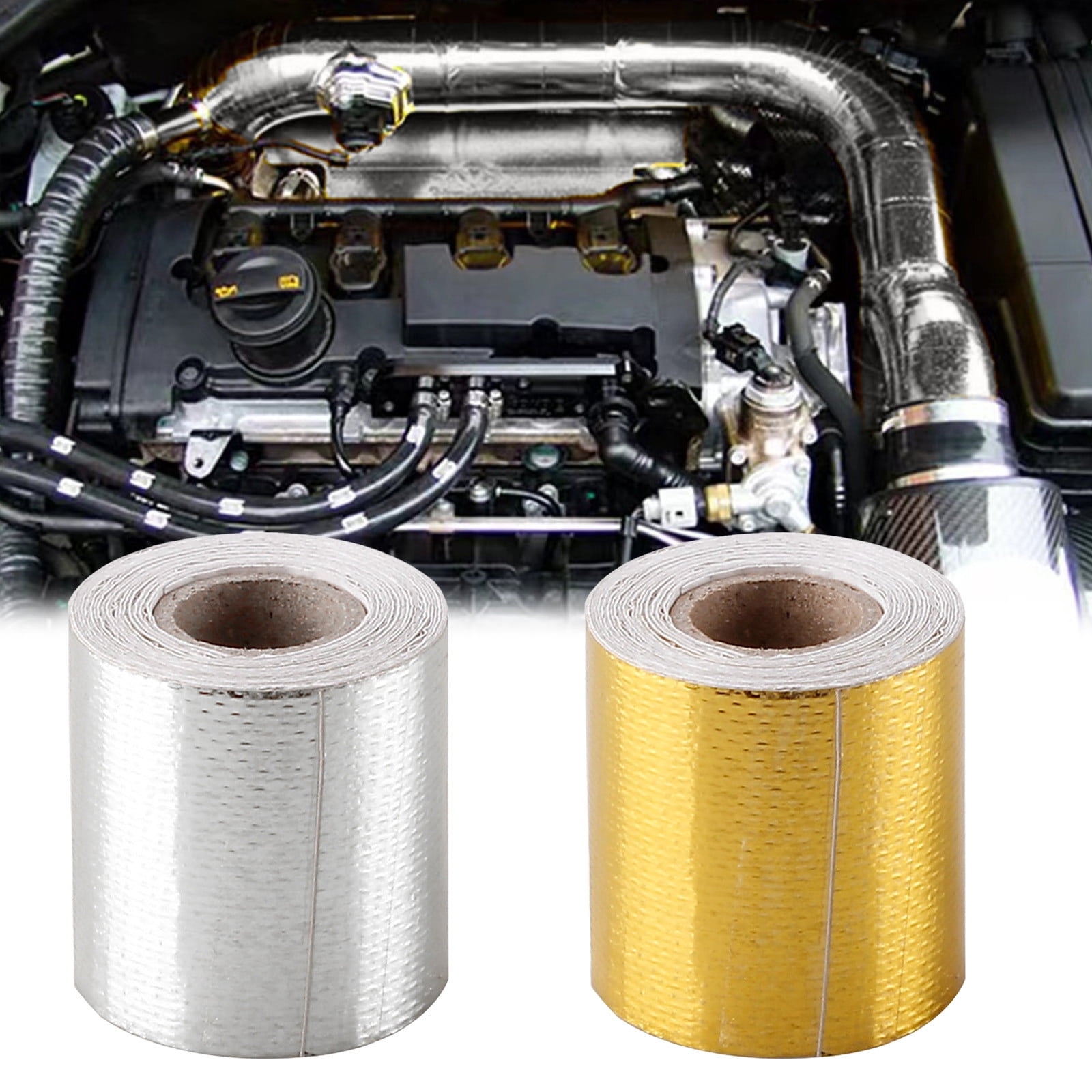 Byikun Gold Silvery Aluminum Foil Tape Heat Insulating Tin Foil Paper High Temperature Resistive ...