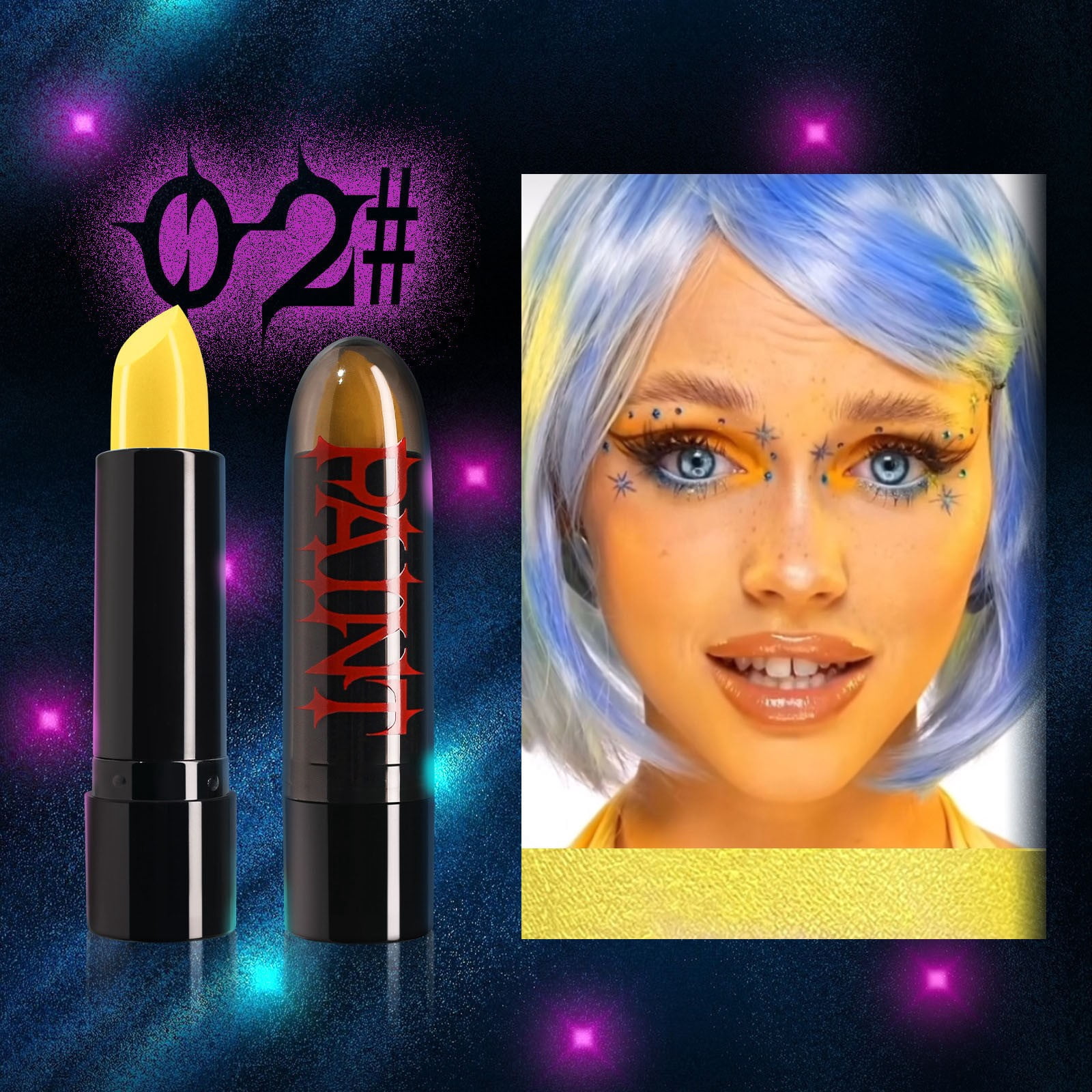 Byikun Halloween Lipstick, Spooky Colors Magic Paints, Long-Lasting ...