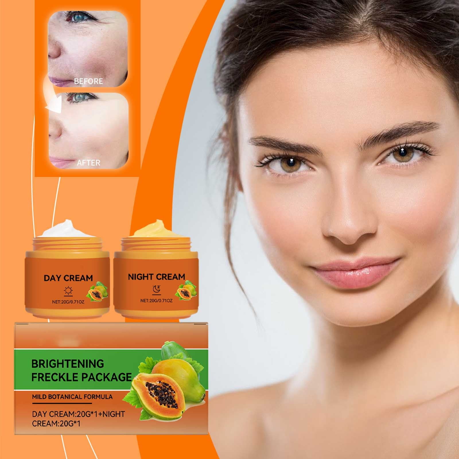 Byikun LIGHTENING Cream, Even Skin Tone Day Night Cream, fleck Reducing ...