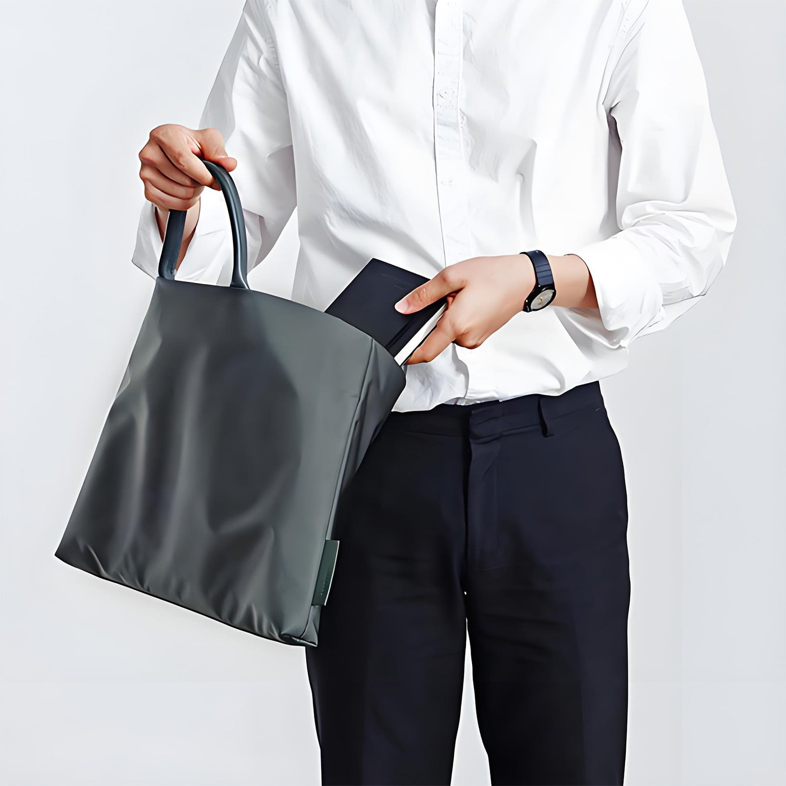 Yuanzi Laptop Bag, Portable 15 Inch Briefcase, Lightweight Polyester ...