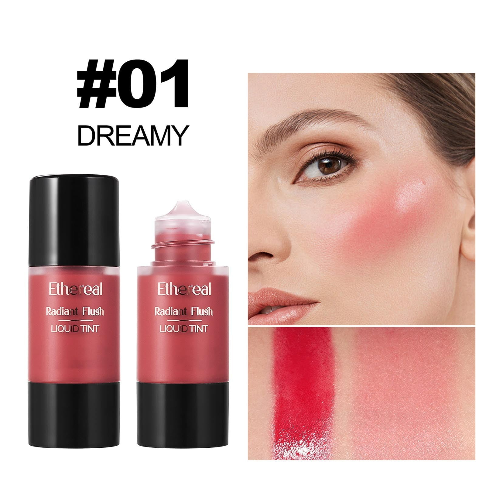 Byikun Liquid Blush, lively Color Payoff Rouge Drops, even Application ...