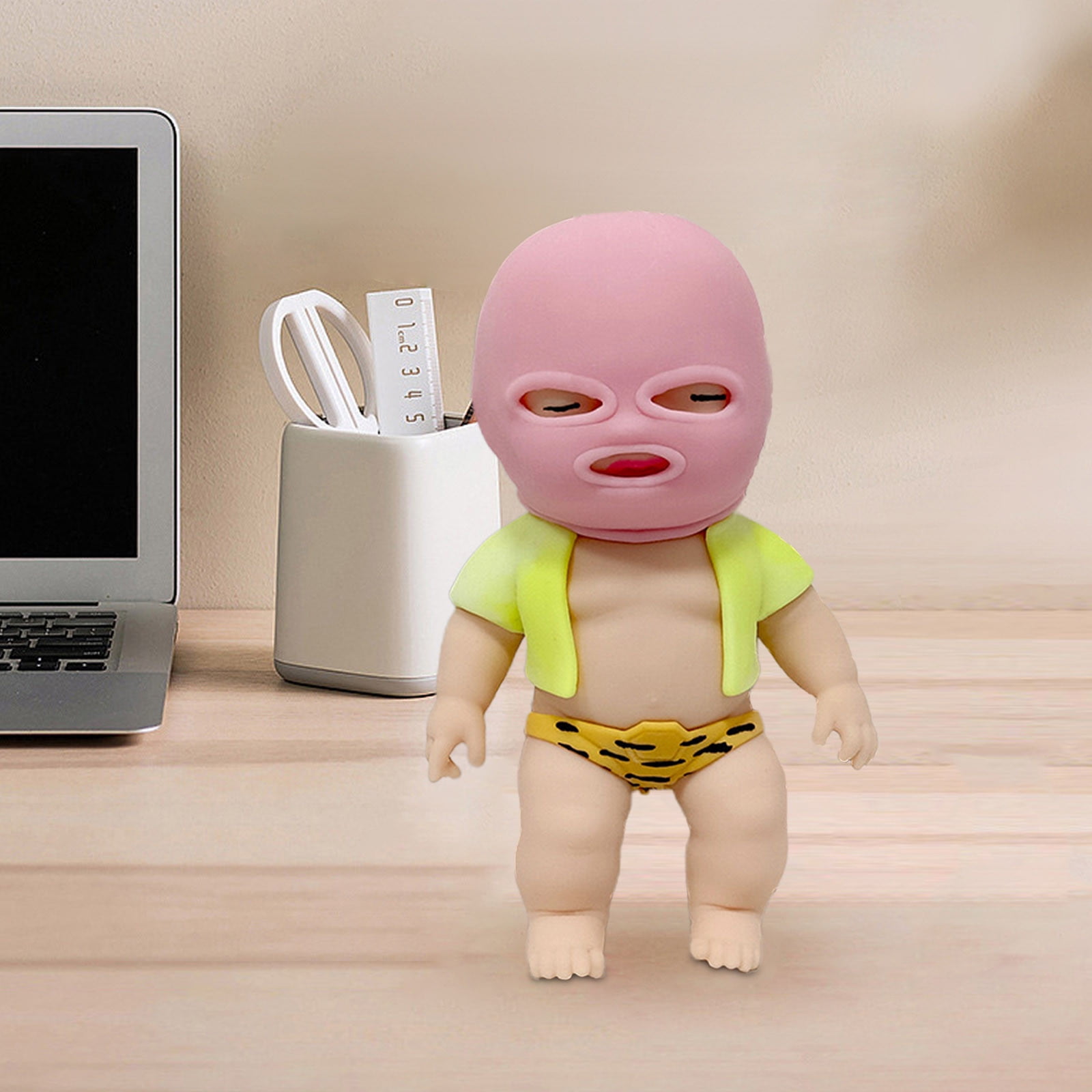 Byikun Masked Doll Desktop Decompression Toy Set, Versatile Stress ...