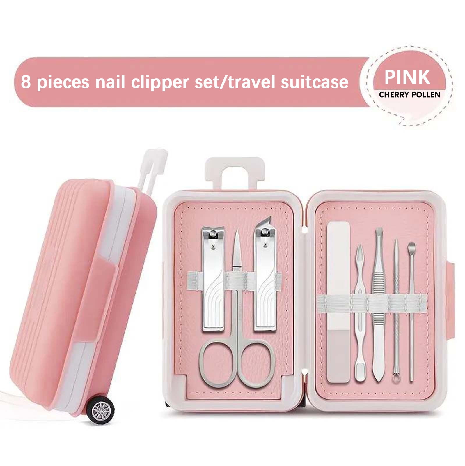 Byikun Nail Kit, sturdy Steel Manicure Set, Ergonomic Clippers Travel ...