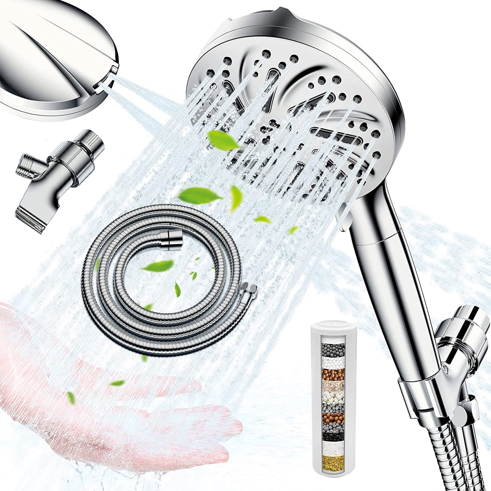 Byikun New Pressurized Shower Head, Handheld Shower Head, Shower ...