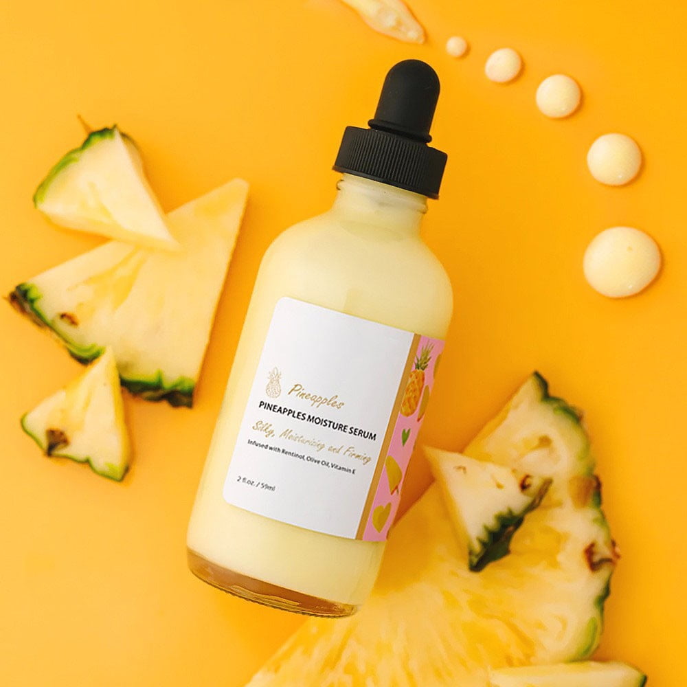 Byikun Pineapple Cream, Hydrating Tropical Moisturizer, Lightweight ...