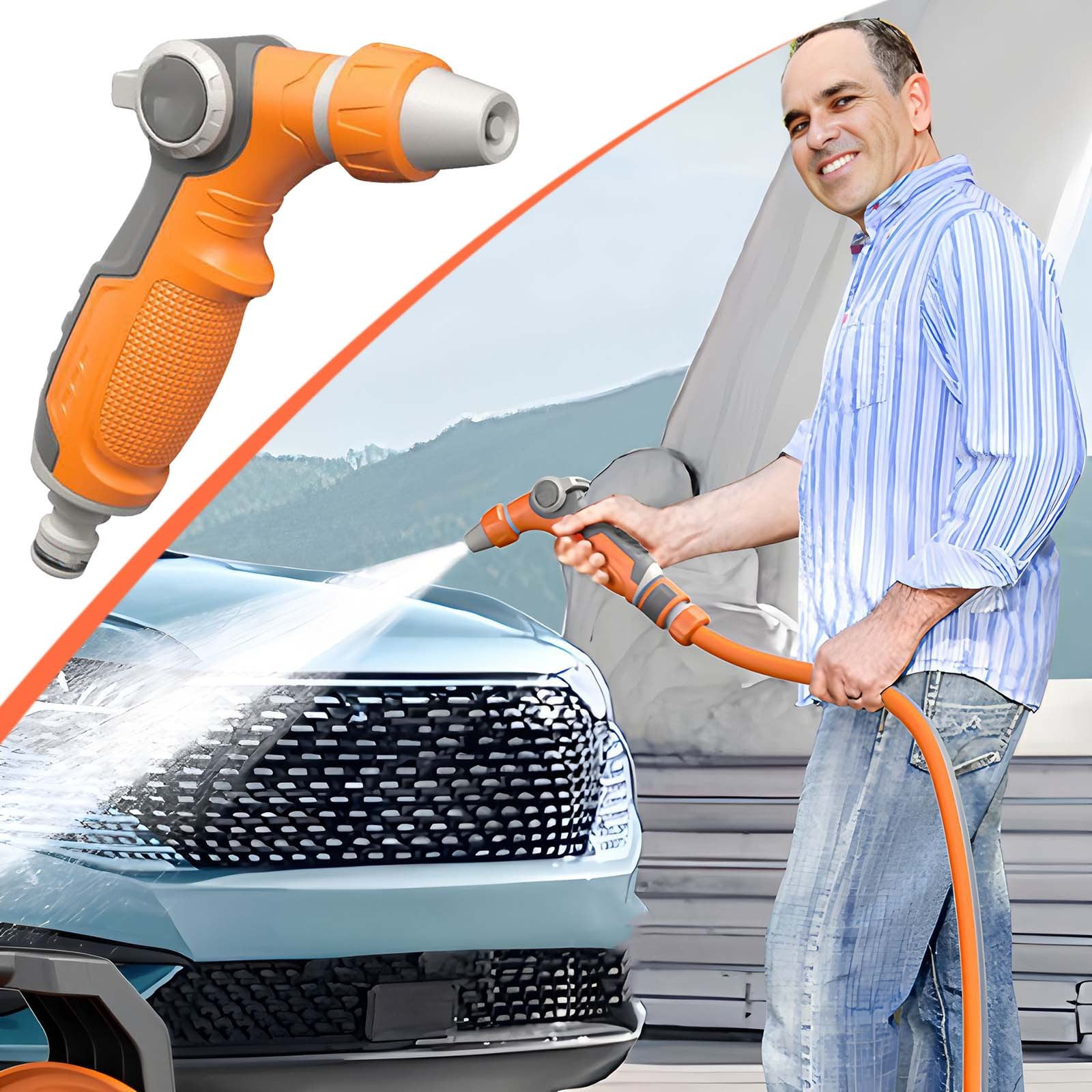 Byikun Plastic High-Pressure Car Washing Water Garden Watering -Border ...