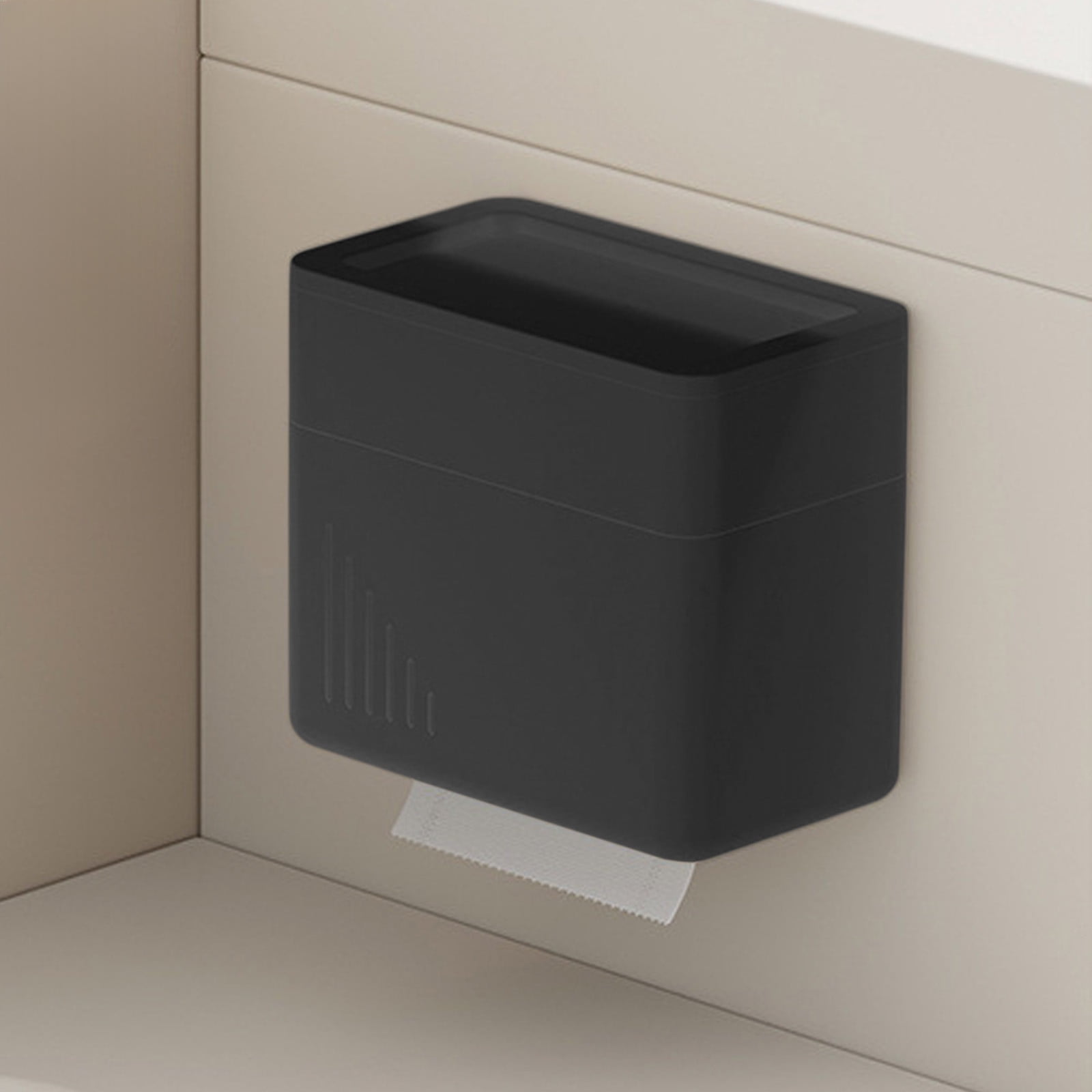 Byikun Plastic Tissue Box Cover Organizer - 7.87x7.68x4.72in - Black ...