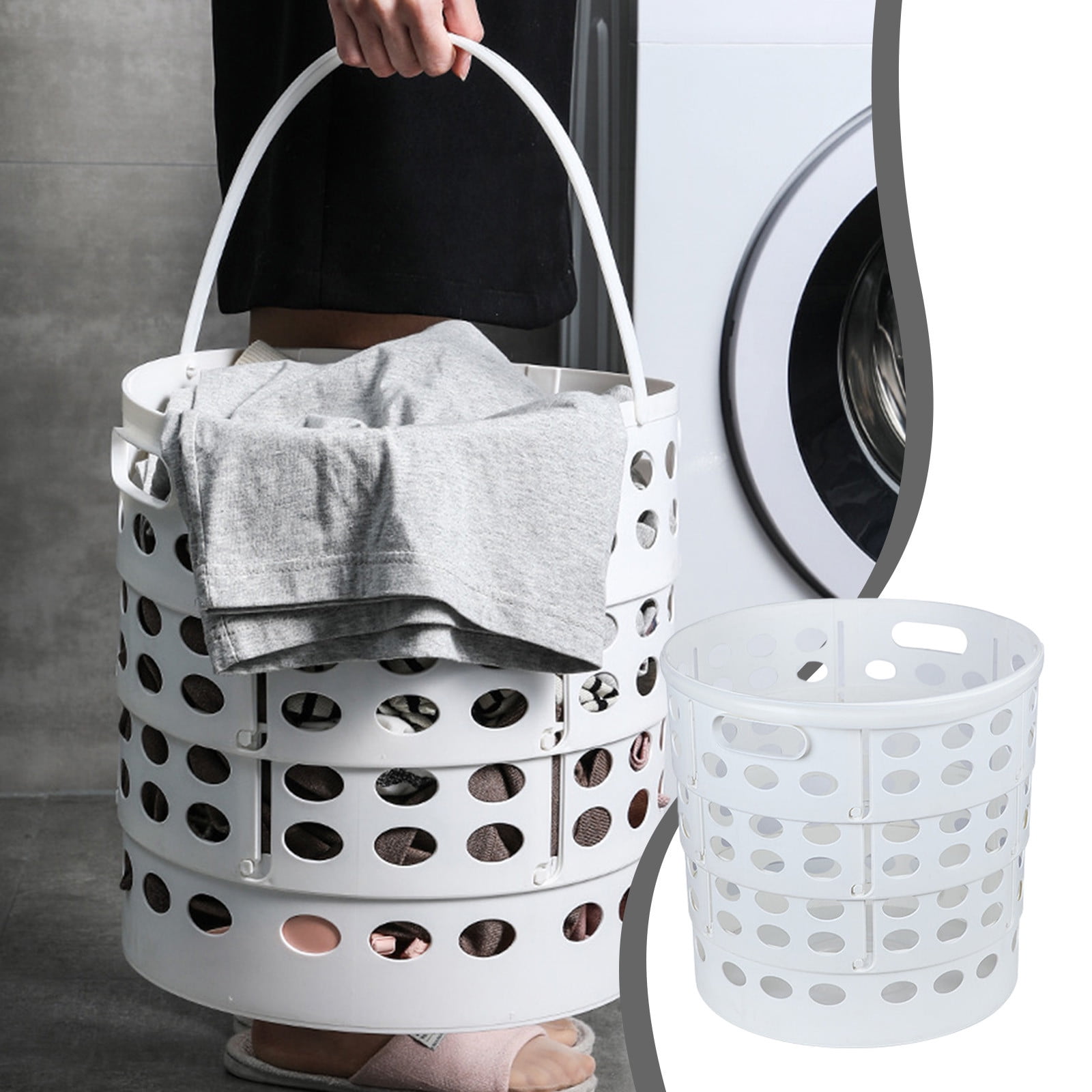 Cyber_Monday Deals! Byikun Portable Collapsible Laundry Basket - ABS ...