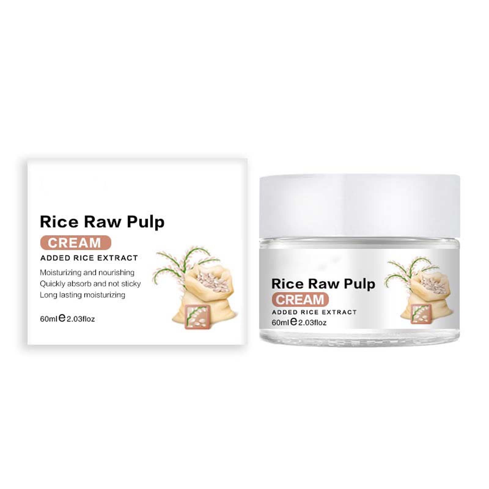 Byikun Rice Cream, Gentle Nutrient Rice Puree Cream, Hydrating wetness ...