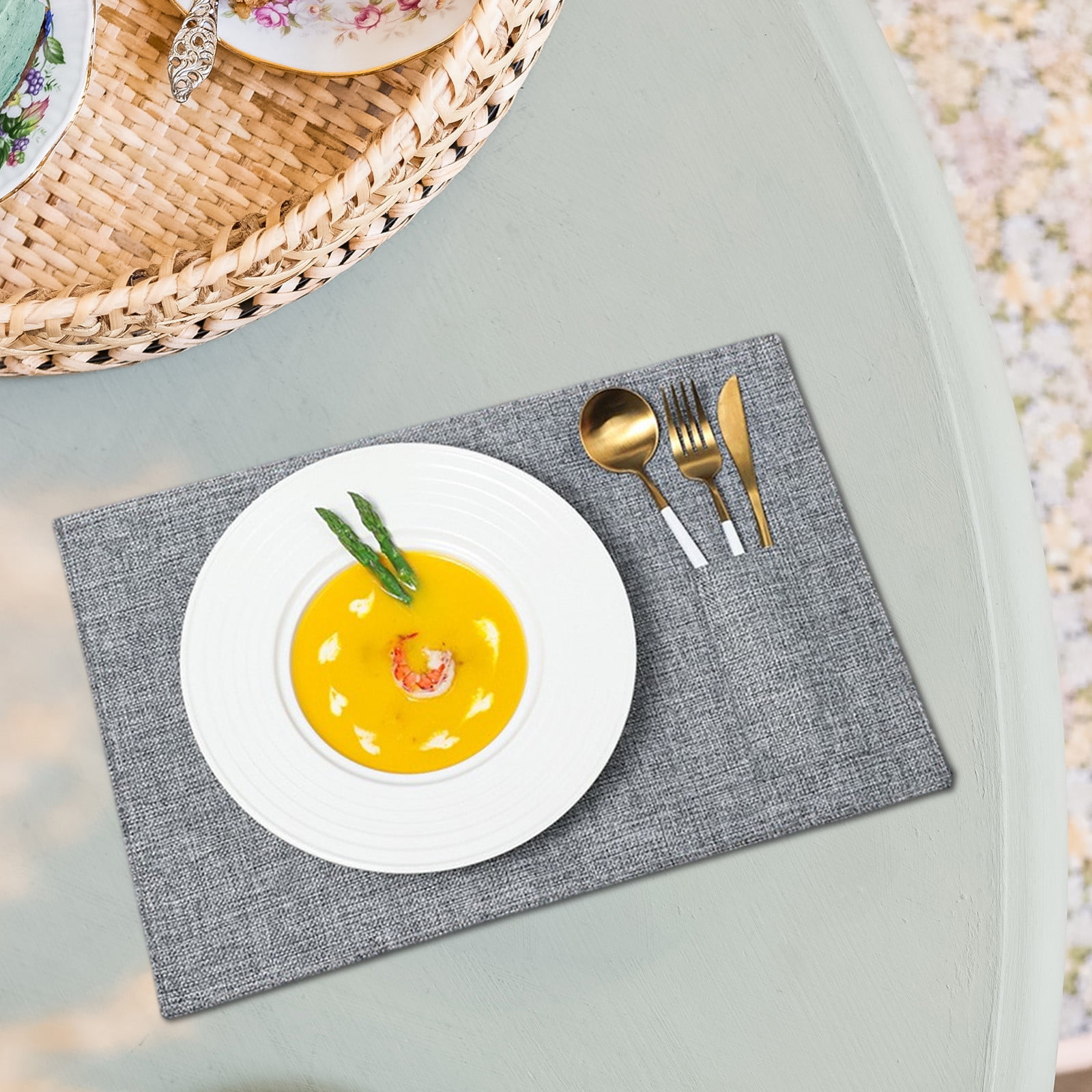 Byikun Scandinavian Table Runner Dinner Mat Heat Insulation Mat Dining ...