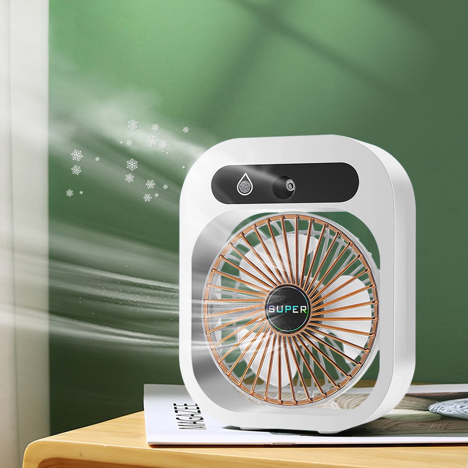 Byikun Silent Cooler, Portable USB Charging Desktop Silent Compact ...
