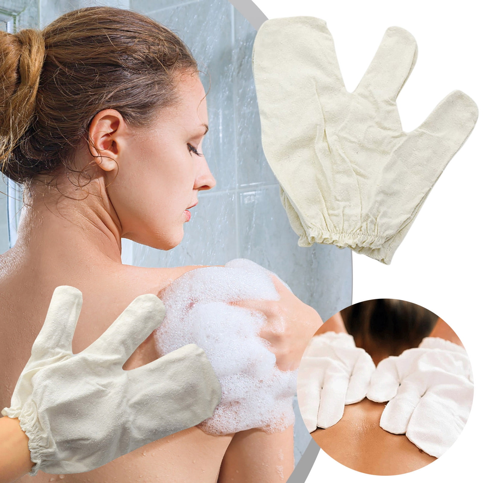 Byikun Silk Gloves, Elastic Band Massage Mitts, Ayurvedic Skin Care ...