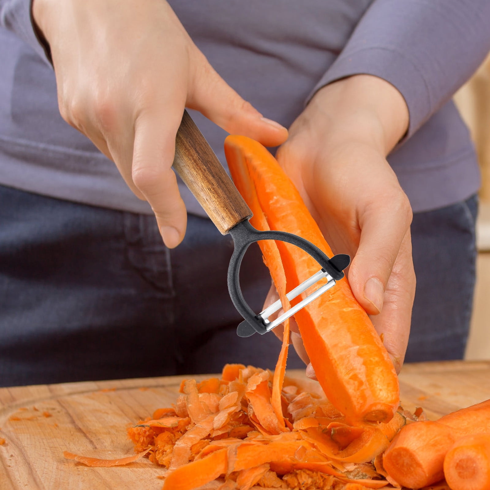 Byikun Stainless Steel Peeler, Sleek Design Veggie Mate, Ergonomic Dle ...